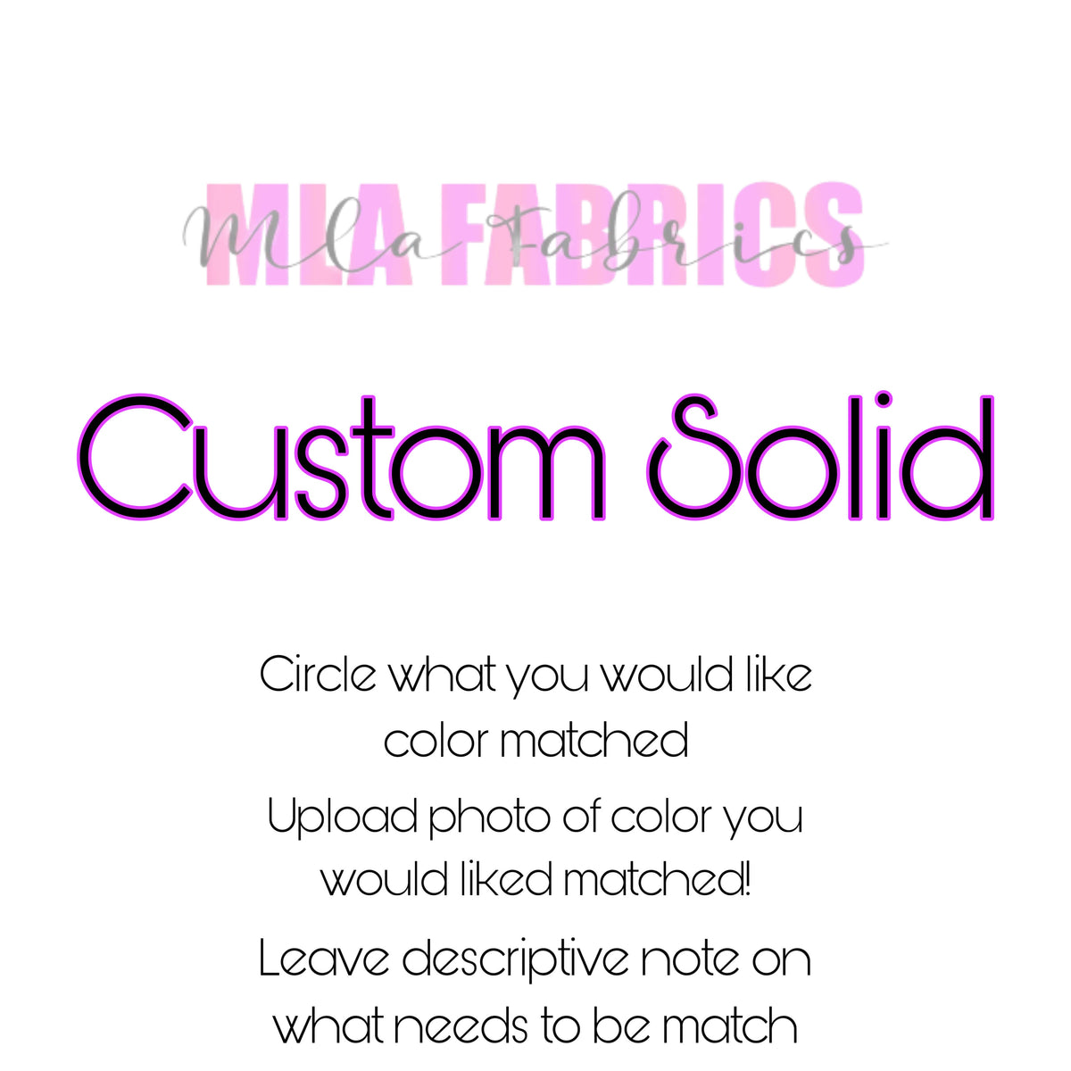 1 Custom Solid — MLAFabrics