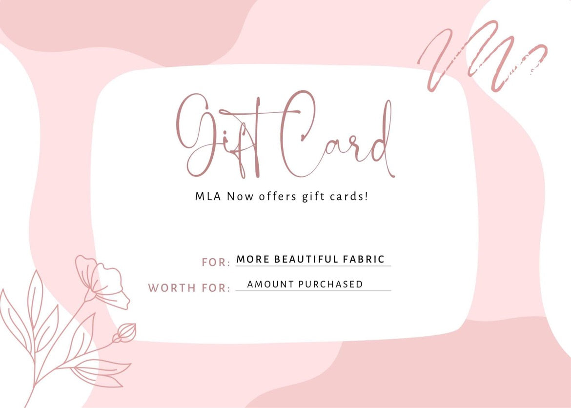 MLA Digital Gift Card — MLAFabrics