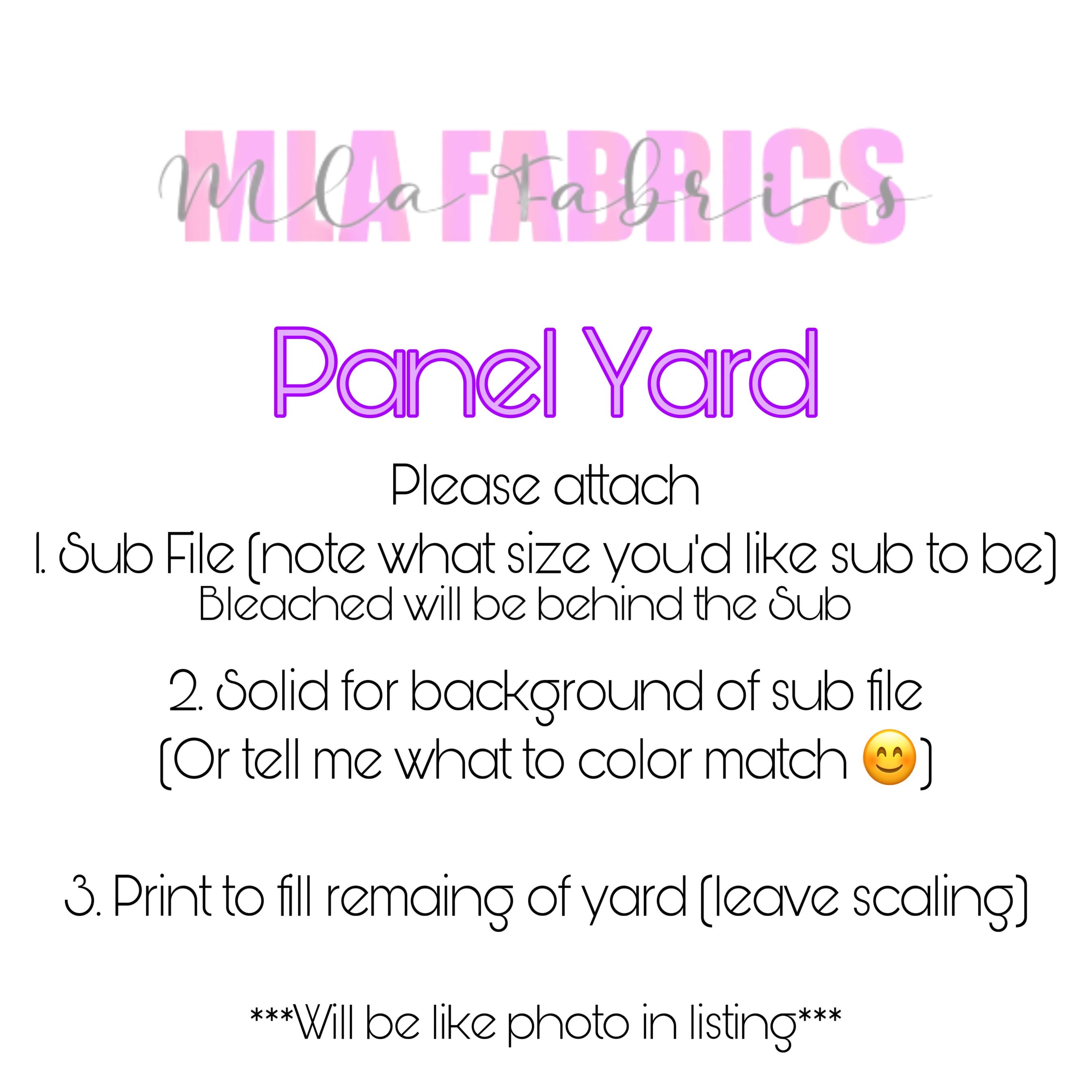 Custom Bleached Panel Yard — MLAFabrics